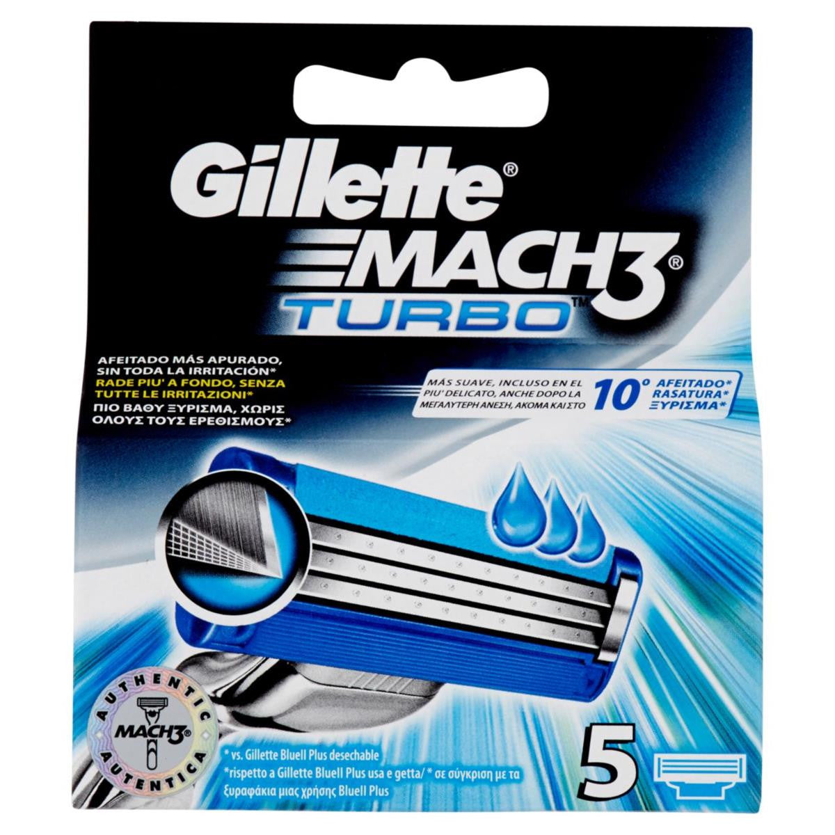 Gillette Mach3 Turbo - 5pz – profumicitta.eu